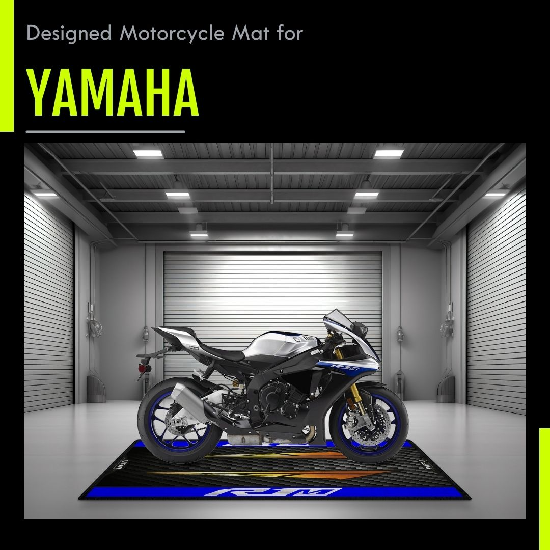 Shop Online Personalized Garage Mats for Yamaha – MPM Motorcycle Mat