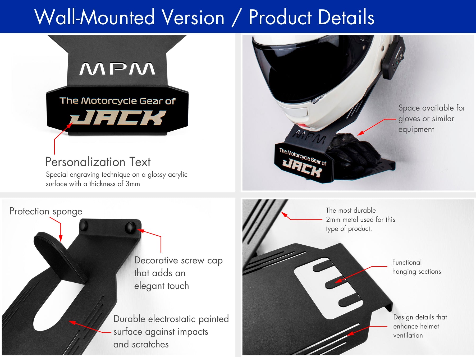 Stylish and Practical Motorcycle Helmet Holders | Organize Your Gear w ...