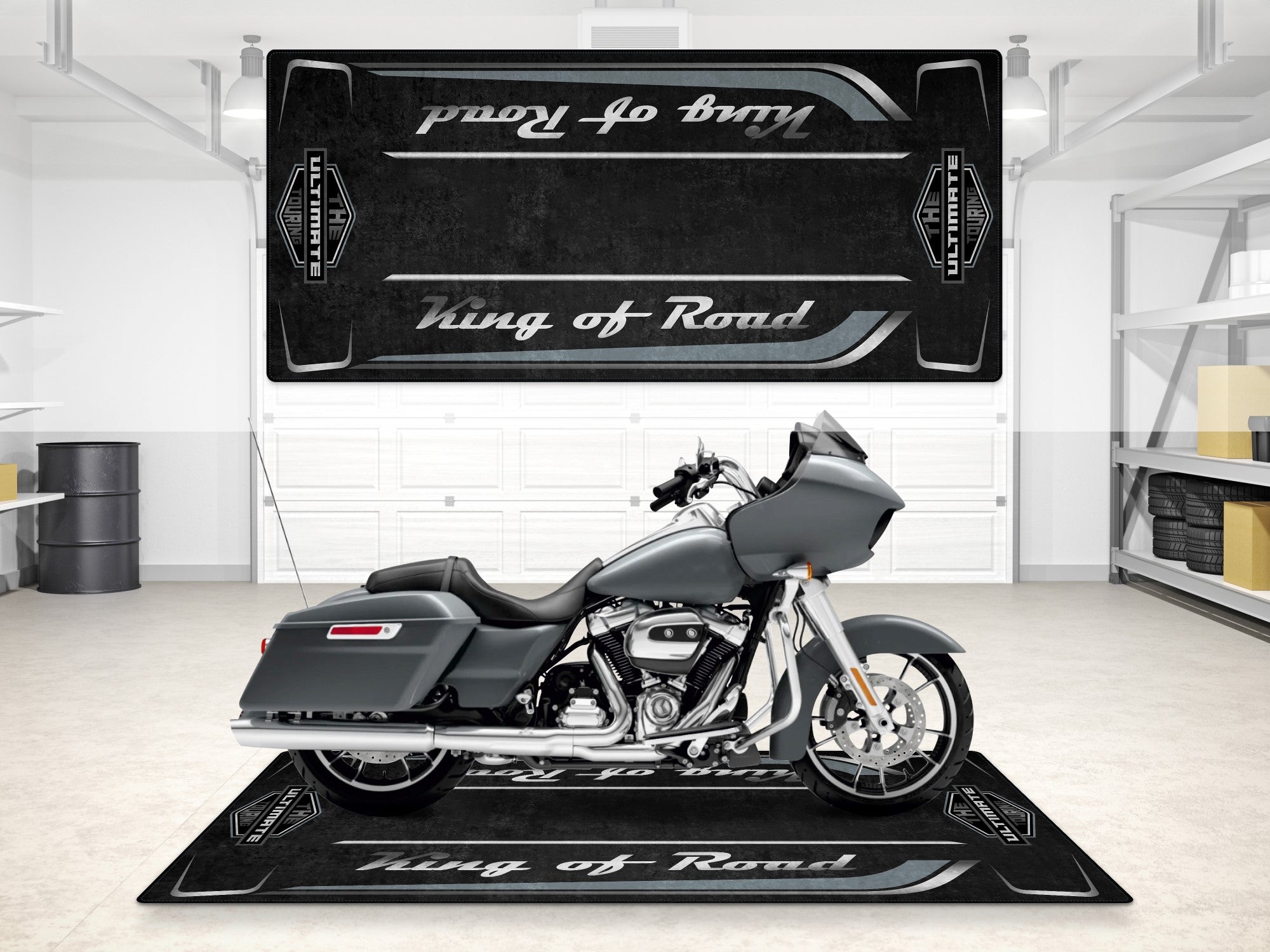 Designed Pit Mat for Harley Davidson Motorcycle (King of Road) - MM734 ...