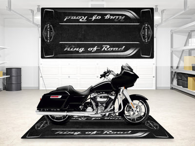 Harley Davidson Motorcycle Pit Mat - Personalized Garage Floor Display ...