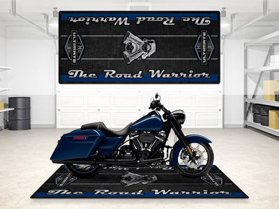 Harley Davidson Motorcycle Mat - Personalized Garage Floor Display Mat ...