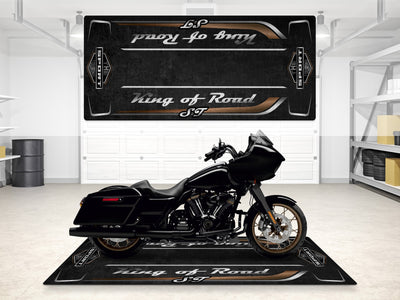 Harley Davidson Motorcycle Pit Mat - Personalized Garage Floor Display ...