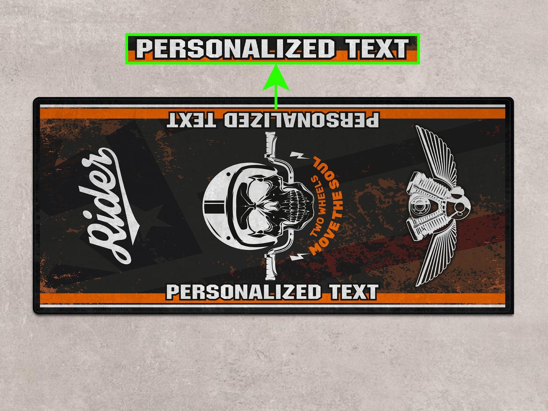 Designed Pit Mat for Custom Chopper & Harley Davidson Motorcycle (Move ...